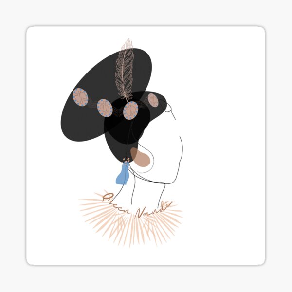 "The Queen Nandi" Sticker for Sale by Neith-Prints | Redbubble