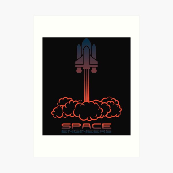 "Retro space engineers logo" Art Print for Sale by XSYS | Redbubble