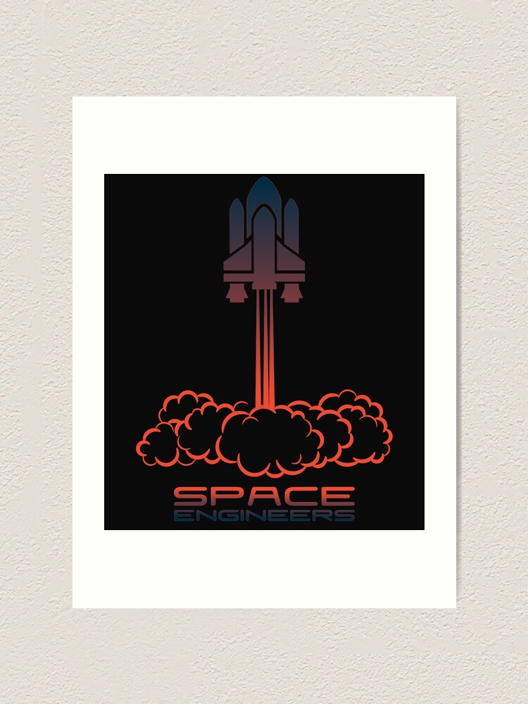 "Retro space engineers logo" Art Print for Sale by XSYS | Redbubble