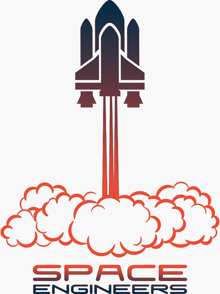 "Retro space engineers logo" Sticker for Sale by XSYS | Redbubble