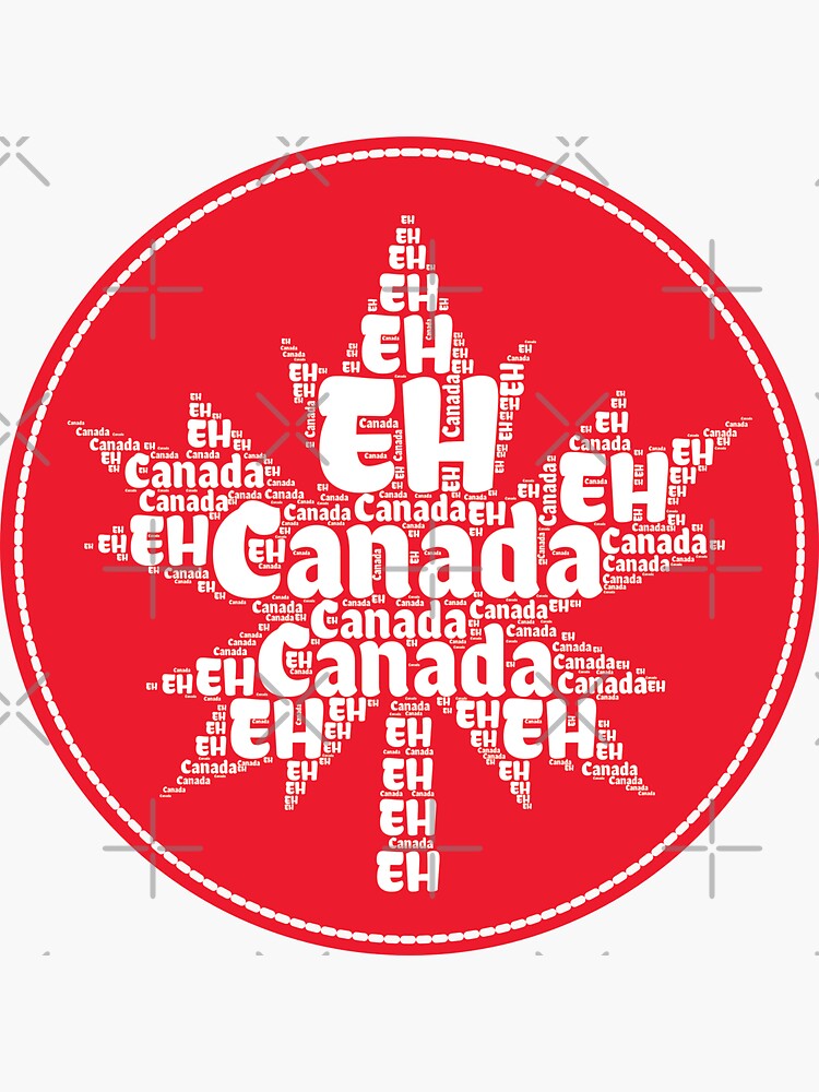"Proudly Canadian -Canada Day t-shirt and sticker design" Sticker for ...