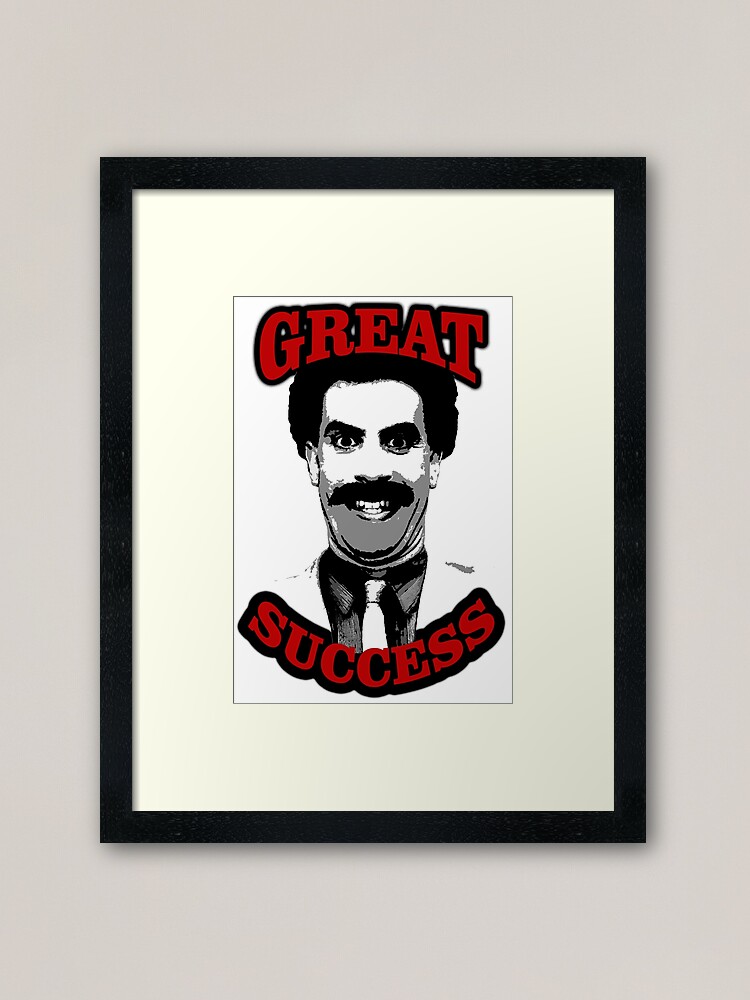 "borat" Framed Art Print for Sale by cindyava28 | Redbubble