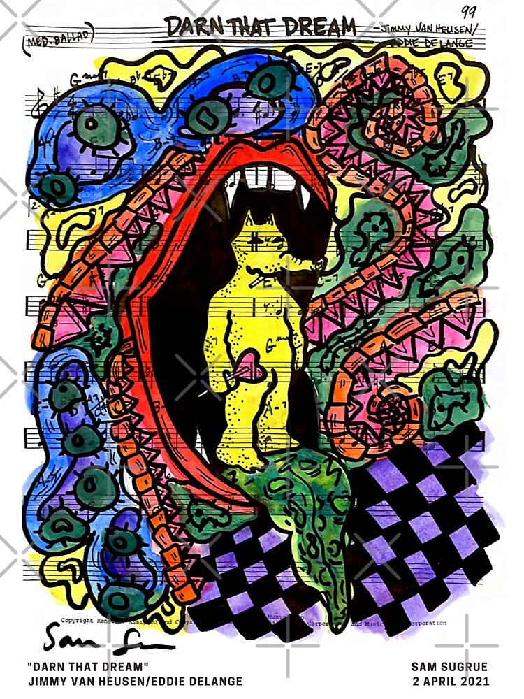 "Darn That Dream" Sticker for Sale by TheRealBookArt6 | Redbubble