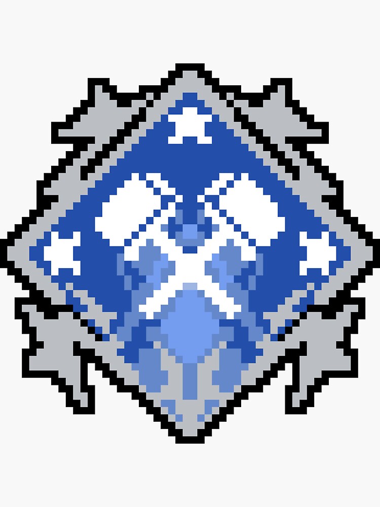 Pegatina «4K Damage Badge Pixel Art - Apex» de aheffner89 | Redbubble