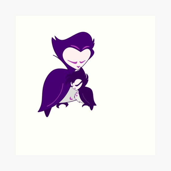 "Sleepy Bird Stolas and Via // Pink and Purple // Helluva Boss" Art ...