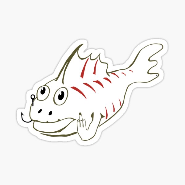 "Stumpy with a bad attitude" Sticker for Sale by Bentfish | Redbubble