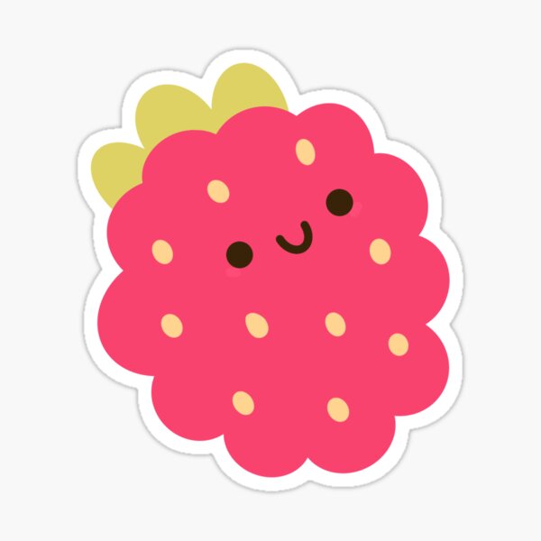"raspberry w face" Sticker by stickersbymilly | Redbubble