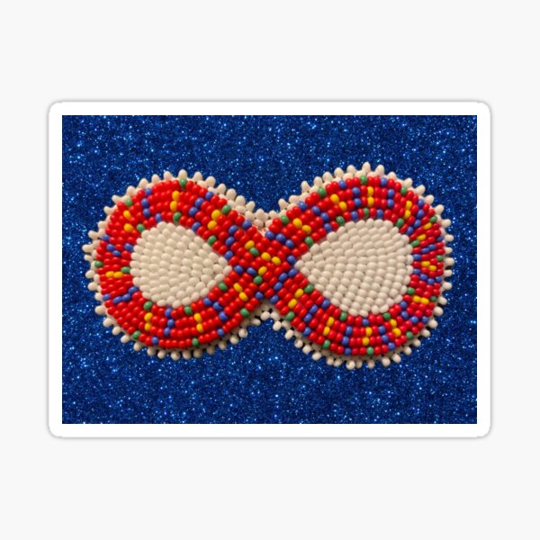 "Glittery beaded infinity " Sticker by Jenannbrown | Redbubble