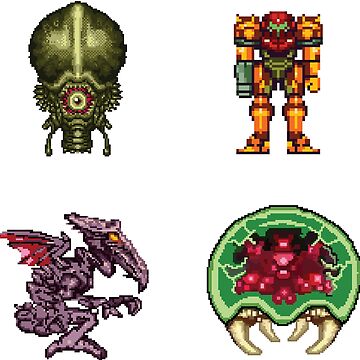"Super Metroid Sticker Pack" Sticker for Sale by StuffnSuch | Redbubble