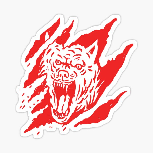 "Angry wolf" Sticker for Sale by darshants | Redbubble
