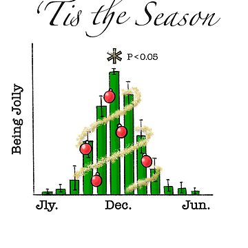 "Tis the season Bar Graph" Greeting Card for Sale by TrailMixArt ...