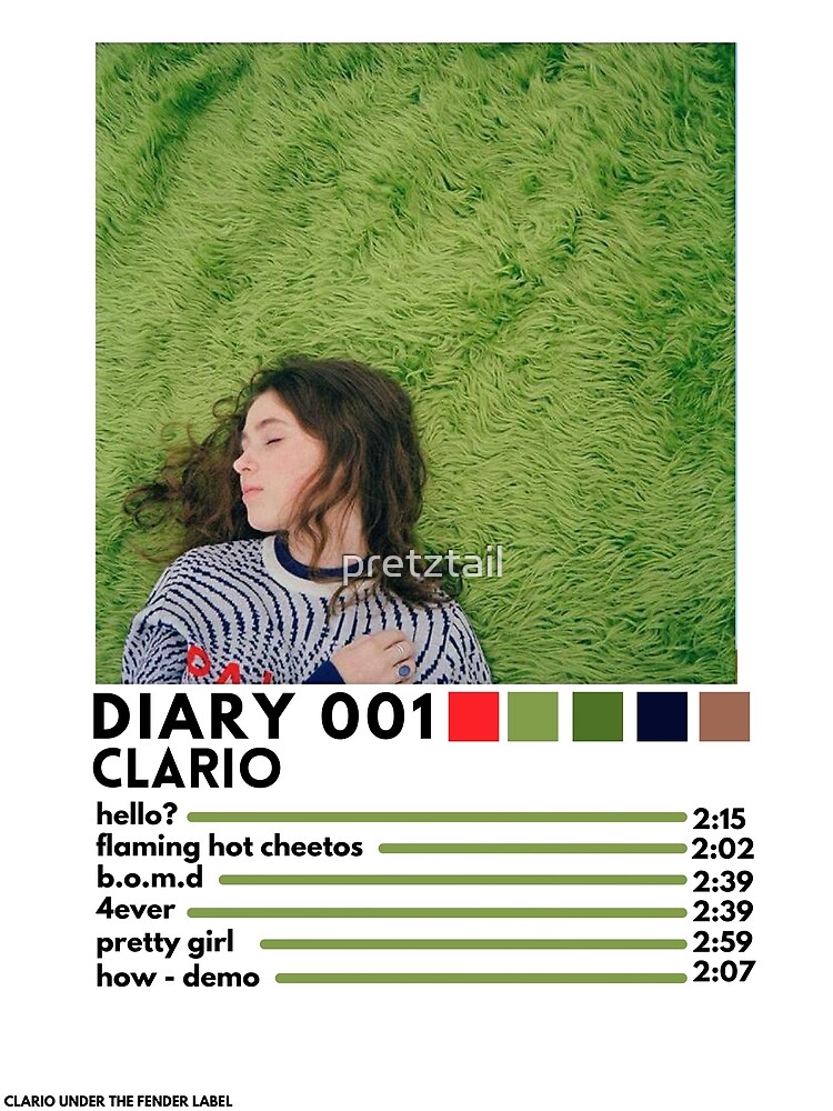 "diary 001 by clairo!" Poster by pretztail | Redbubble