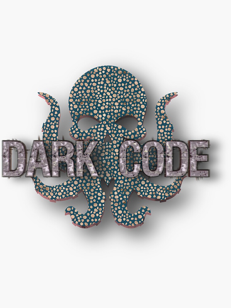 "DARK CODE brand logo" Sticker for Sale by RobPal | Redbubble