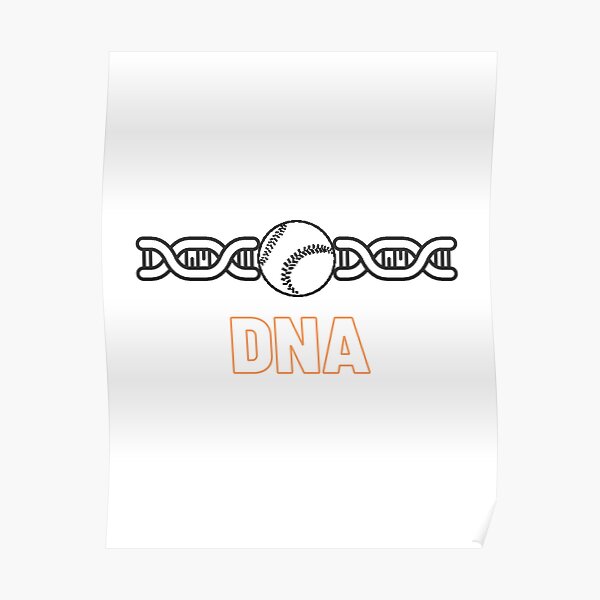 "Baseball is in My DNA Logo " Poster for Sale by AI-Creations | Redbubble