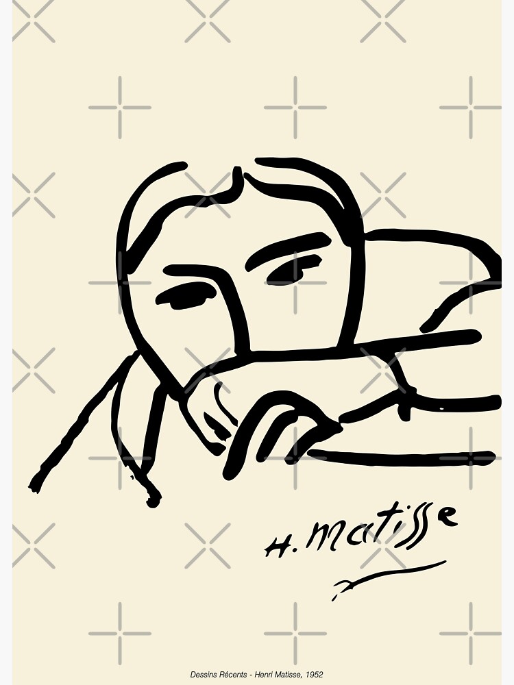 "Henri Matisse - Dessins Récents, 1952" Sticker for Sale by Store ...