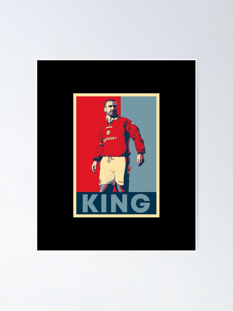 ""KING" Eric Cantona Celebration" Poster for Sale by FinnNixon | Redbubble