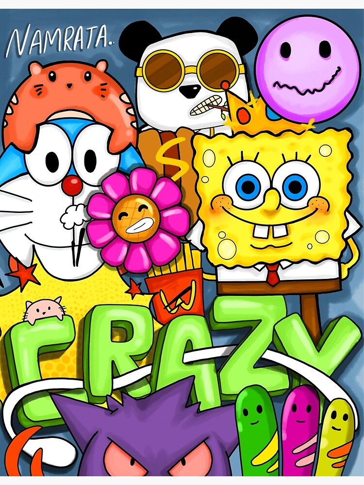 "Sponge Bob doodle art" Poster for Sale by Namrata-Sharma | Redbubble