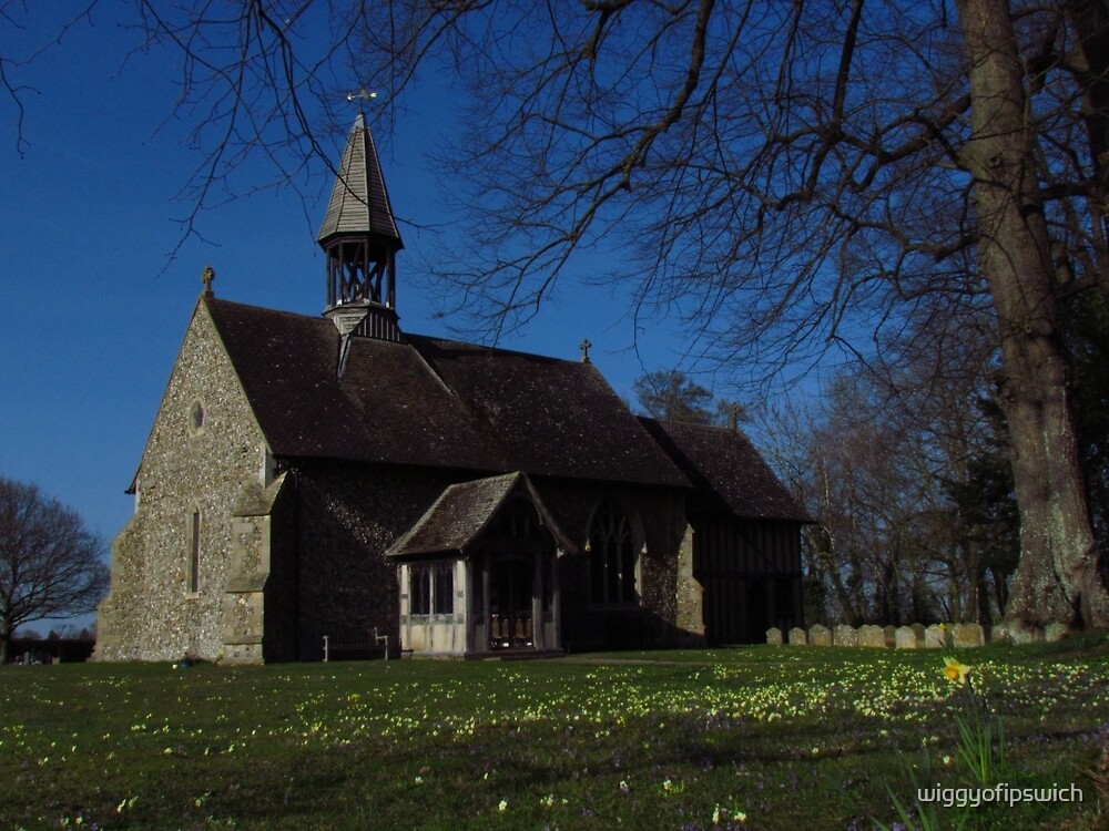 "All Saints Church, Crowfield" by wiggyofipswich | Redbubble