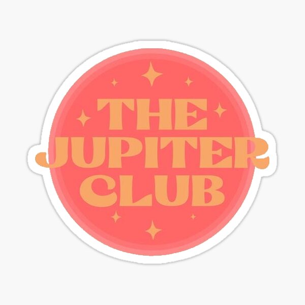 "The Jupiter Club Groovy Retro Sticker" Sticker for Sale by ...