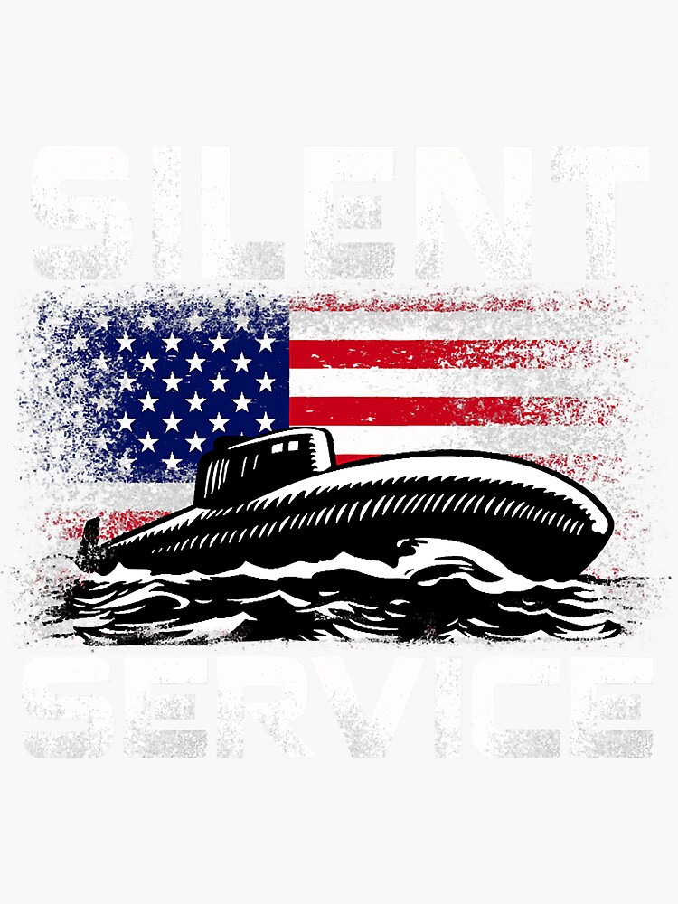 "Silent Service Submarine Navy Us" Sticker by unassertive19 | Redbubble