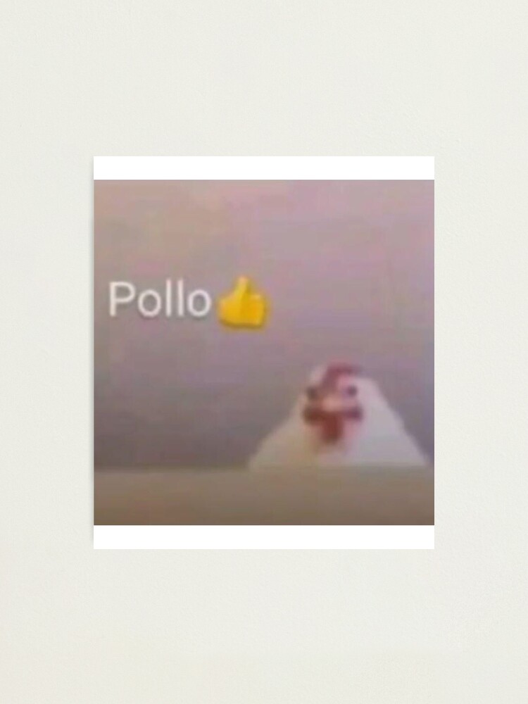 "Pollo ? Chicken Meme" Photographic Print for Sale by Moodyworks ...