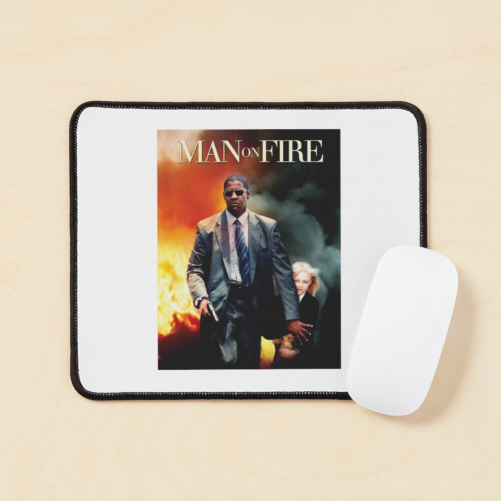 "Man on fire poster" Sticker for Sale by CrawfordWilson | Redbubble