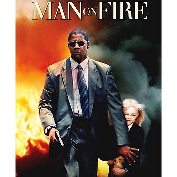 "Man on fire poster" Sticker for Sale by CrawfordWilson | Redbubble