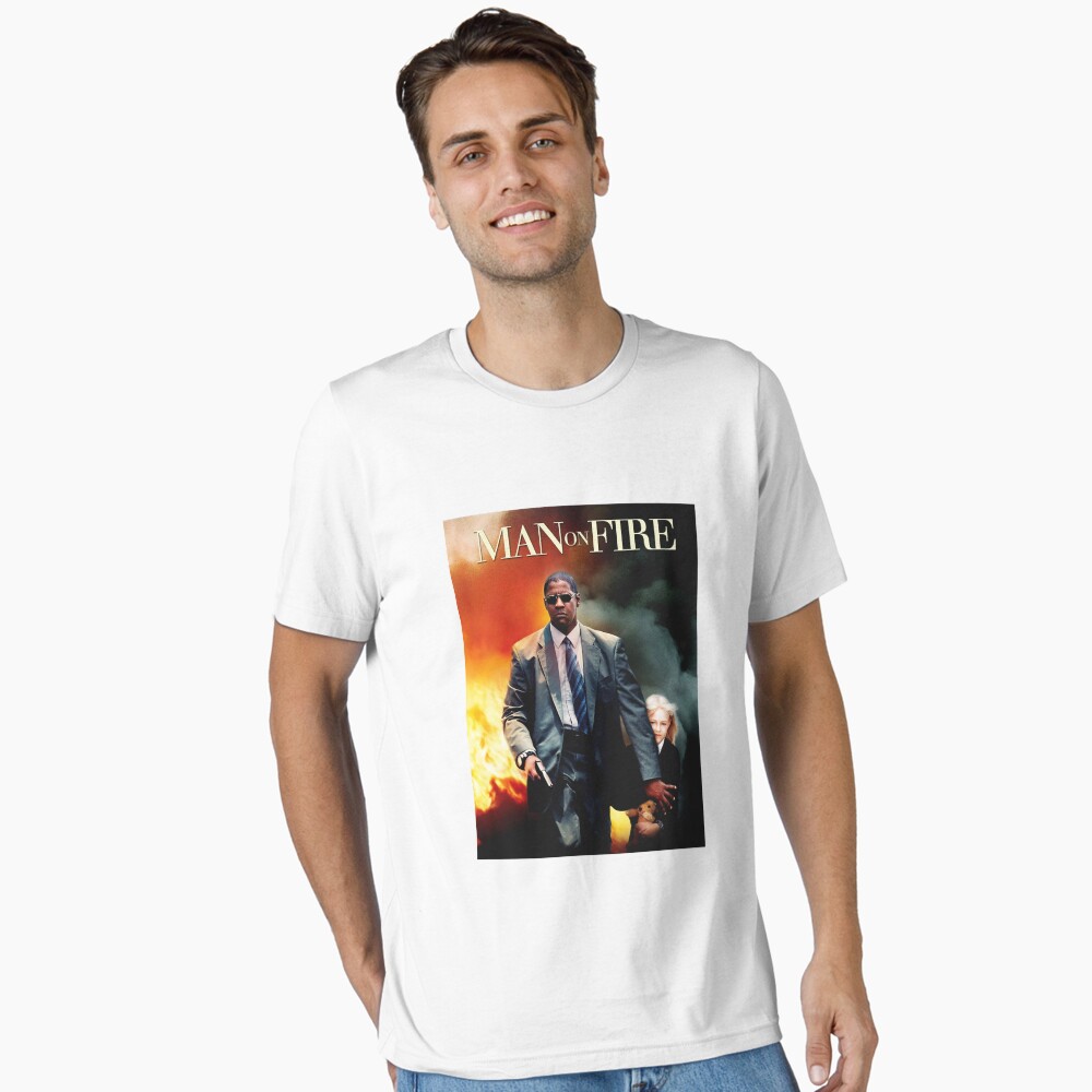 "Man on fire poster" Sticker for Sale by CrawfordWilson | Redbubble