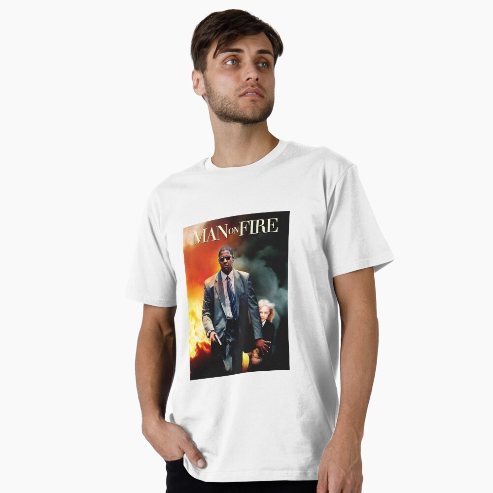 "Man on fire poster" Sticker for Sale by CrawfordWilson | Redbubble