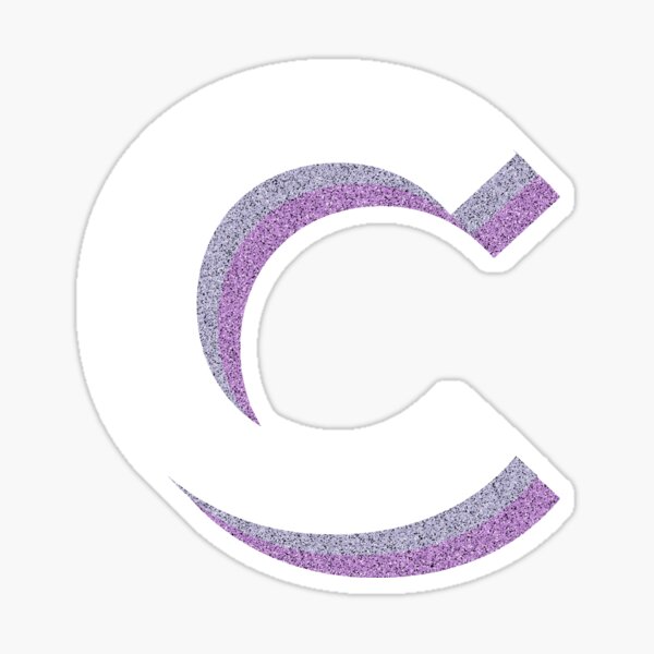 "Glitter Letter C" Sticker by firarapucha | Redbubble
