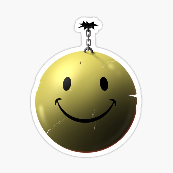 "Smiley Chain" Sticker by Alexicon-art | Redbubble