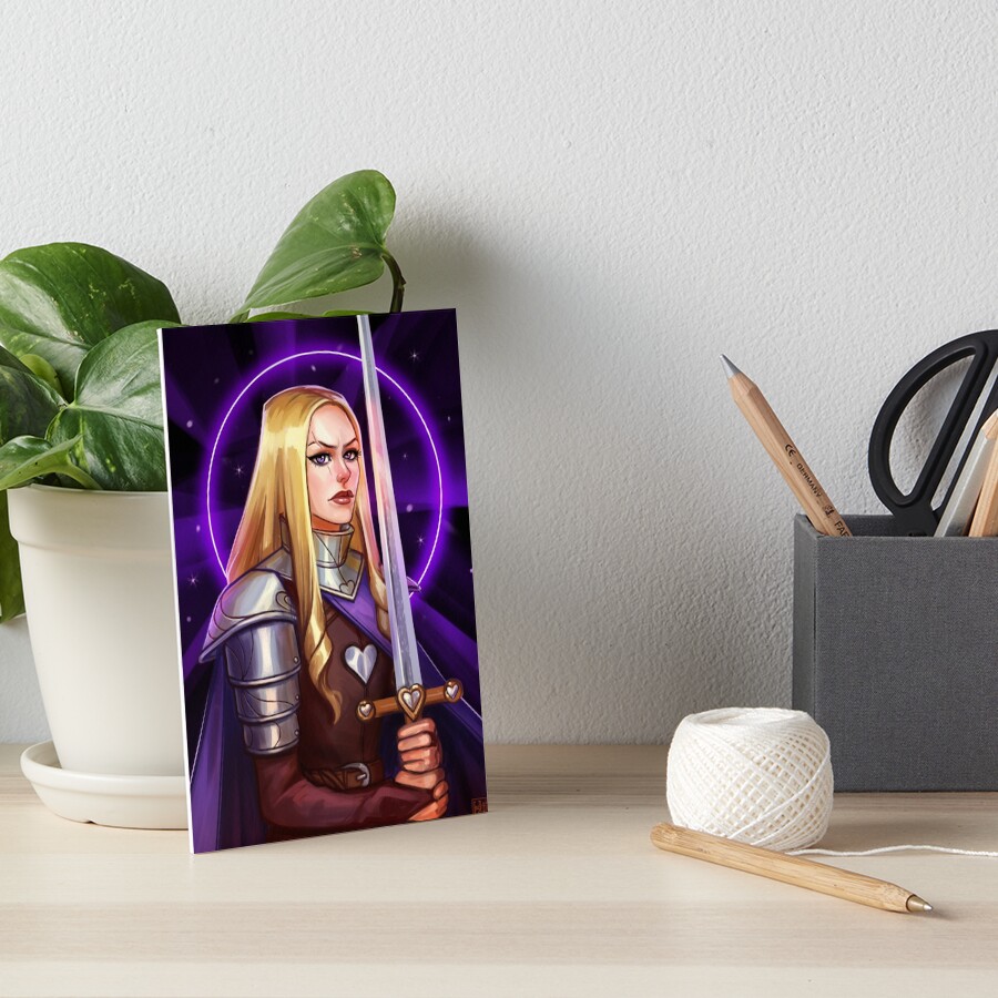 "Heart Knight" Art Board Print by HyanideArt | Redbubble