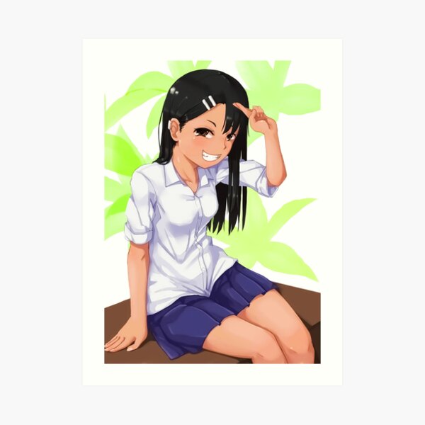 Lámina artística «Nagatoro no juegues conmigo, dibujo de la señorita ...