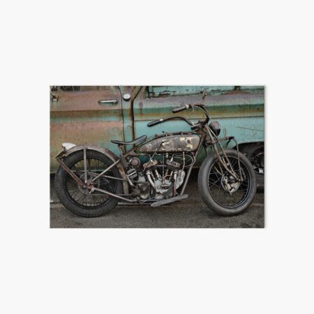 "Rusty Indian Scout Bobber" Art Board Print by FrankKletschkus | Redbubble