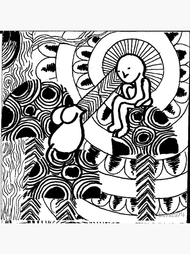 "Zentangle fantasy number one" Sticker by Dave1974 | Redbubble