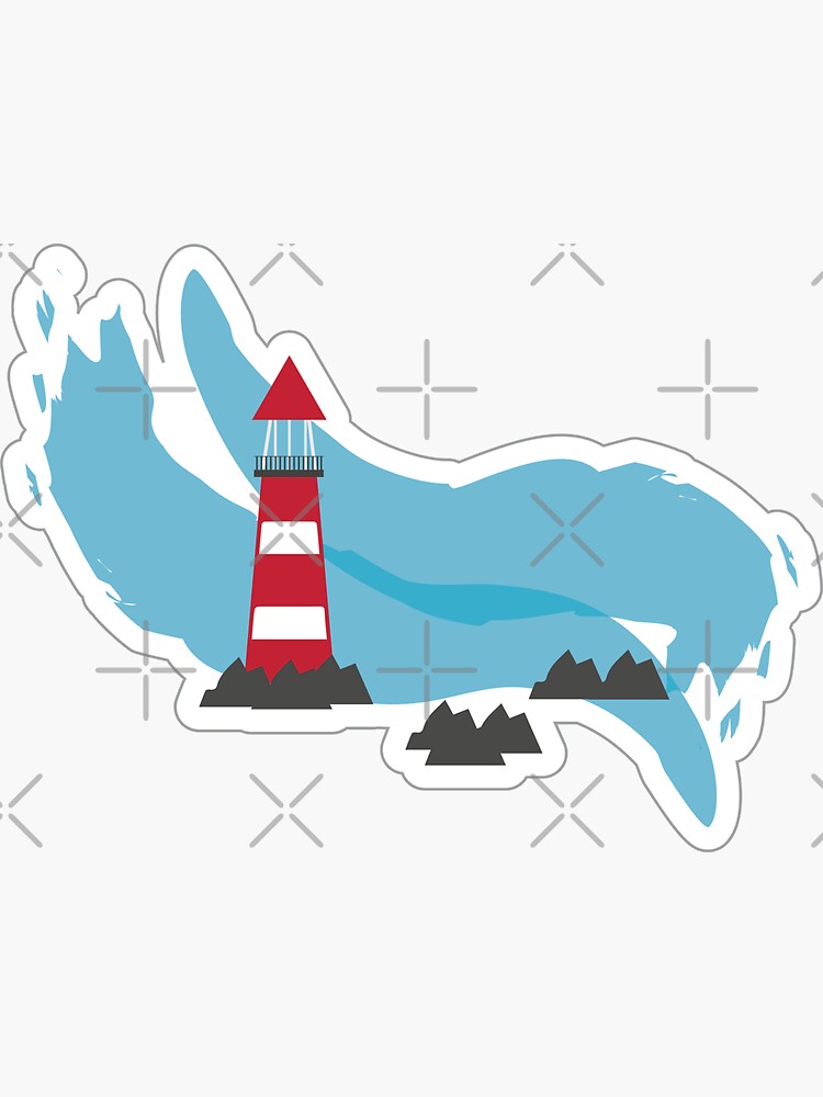 "Lighthouse sticker" Sticker by Aimeegreen0901 | Redbubble