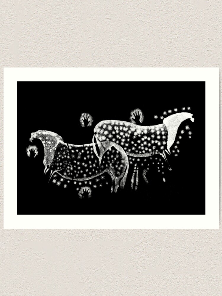 "Dappled Horses of Pech Merle Cave Painting" Art Print for Sale by ...
