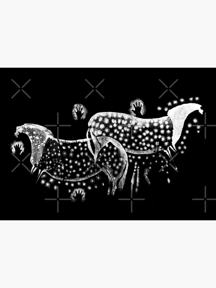 "Dappled Horses of Pech Merle Cave Painting" Canvas Print for Sale by ...