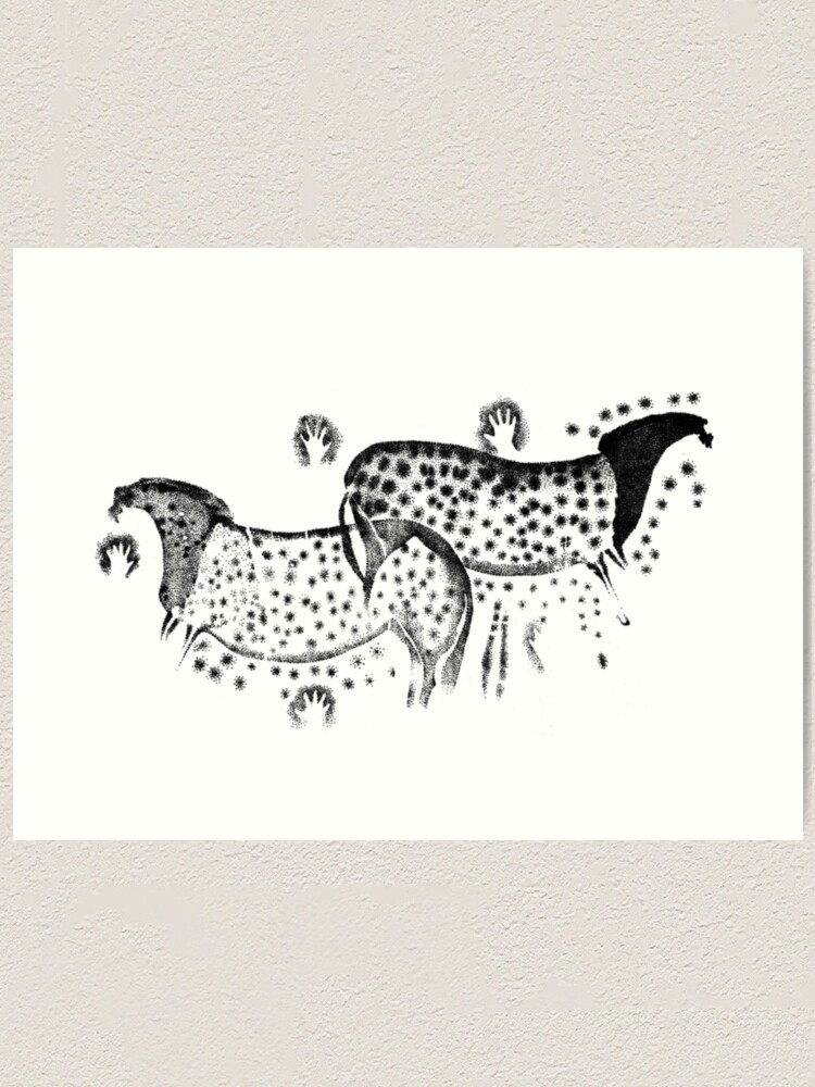 "Dappled Horses of Pech Merle Cave Painting" Art Print for Sale by ...