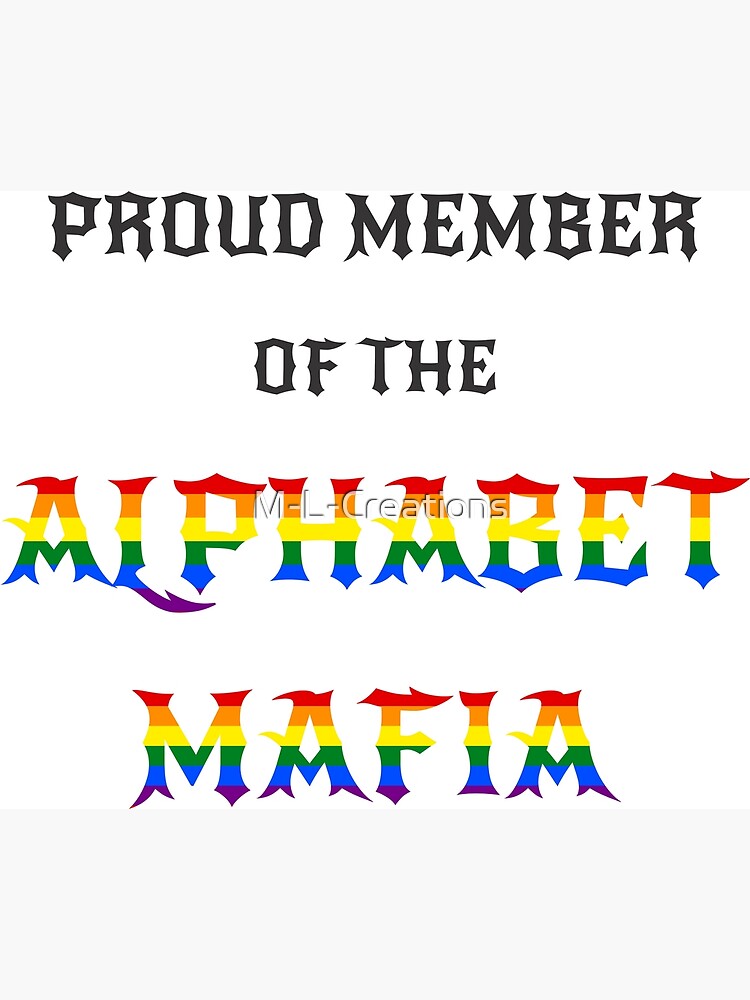 "Alphabet Mafia LGBTQ+ Community Viral Tiktok Meme Quote Black Text ...