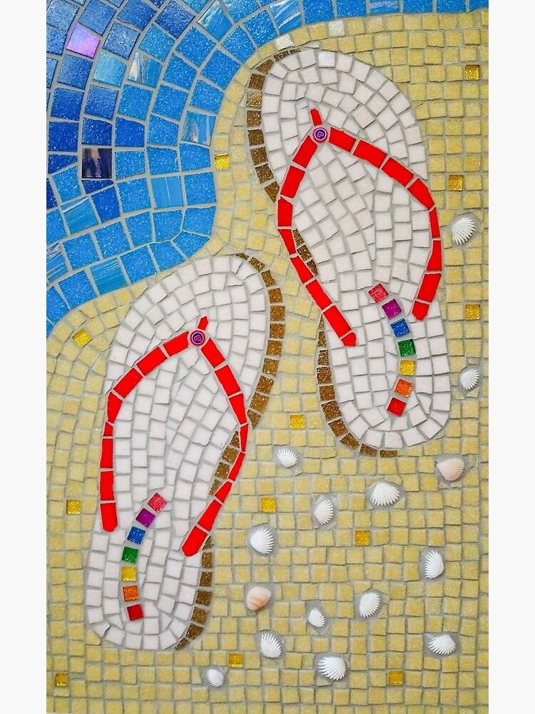 "Flip Flops Mosaic Art" Canvas Print for Sale by joannaydesigns | Redbubble