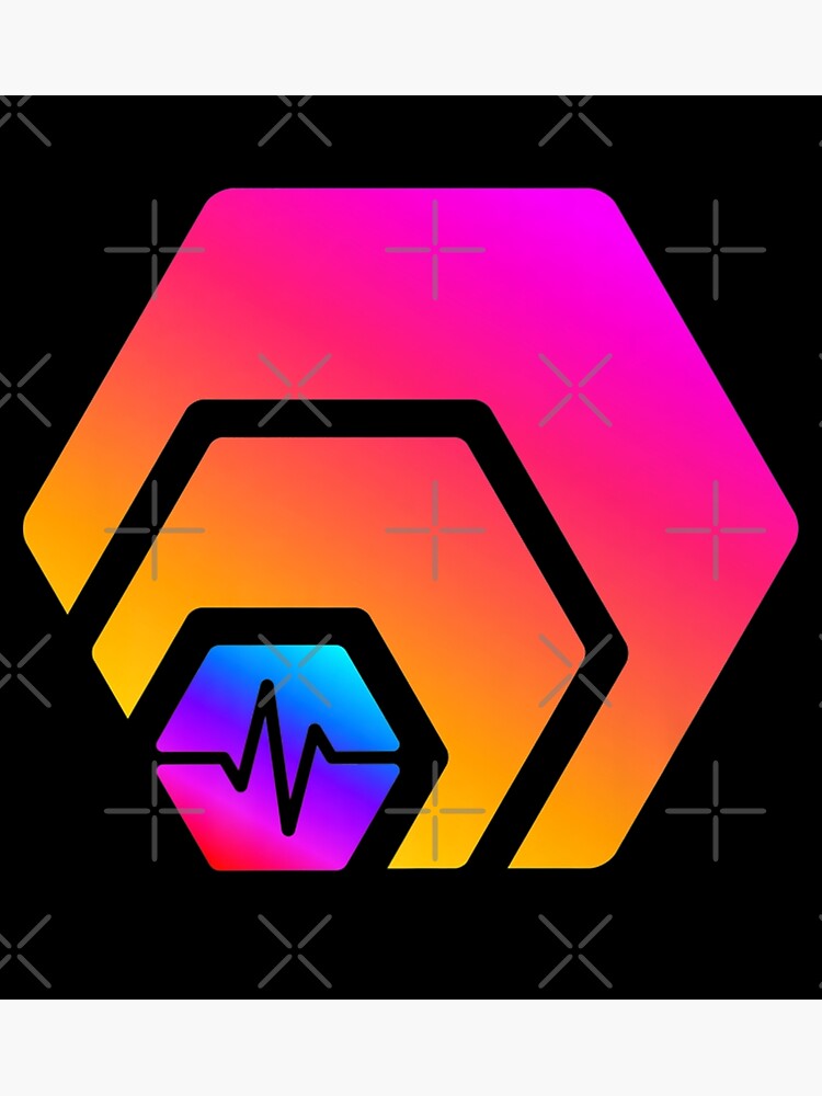 "Hex Pulse Chain Logo" Poster for Sale by ProdCyArt | Redbubble
