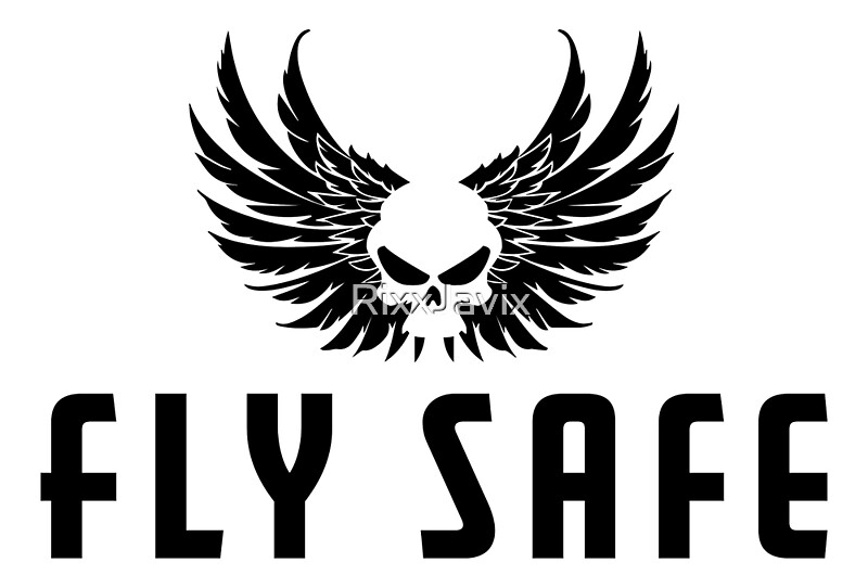 "Fly Safe Graphic" by RixxJavix | Redbubble
