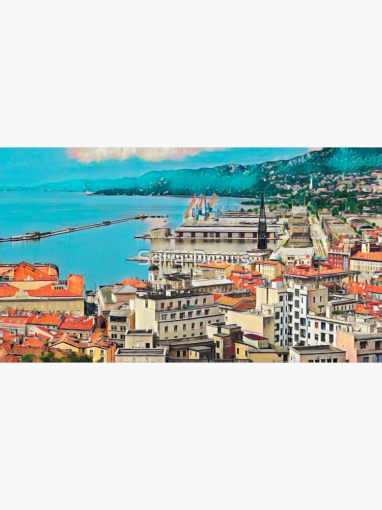 Pegatina for Sale con la obra «Trieste Italia» de Sofia-Draws | Redbubble