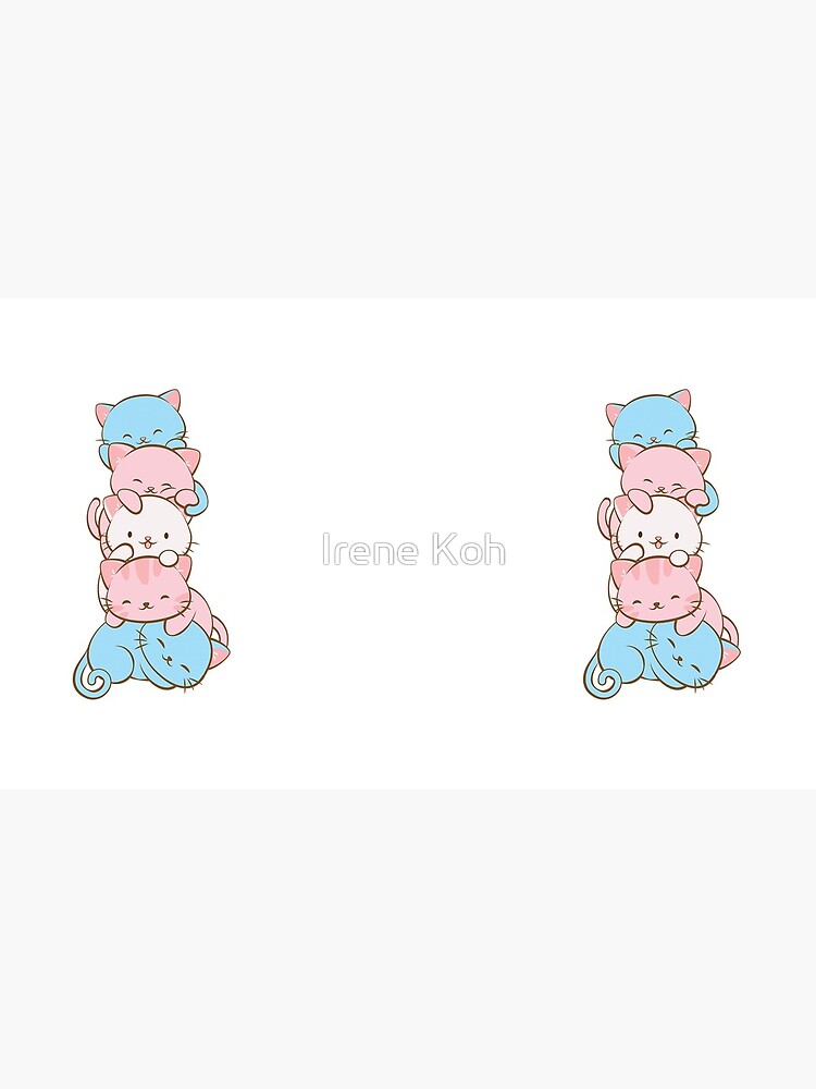 Transgender Pride Flag Cute Kawaii Cats Subtle Lgbtq Trans Pride