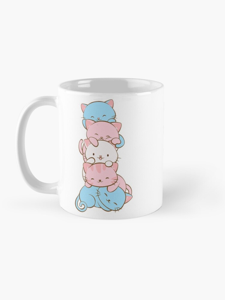 Transgender Pride Flag Cute Kawaii Cats Subtle Lgbtq Trans Pride