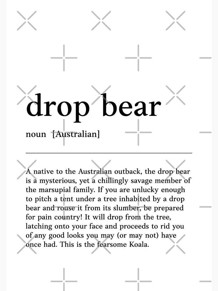 "Bär fallen lassen | Koala | Lustige australische Slang-, Phrasen- und ...