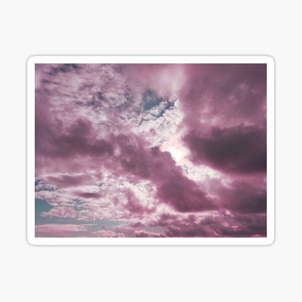 "Pink clouds" Sticker for Sale by PhotoDina | Redbubble