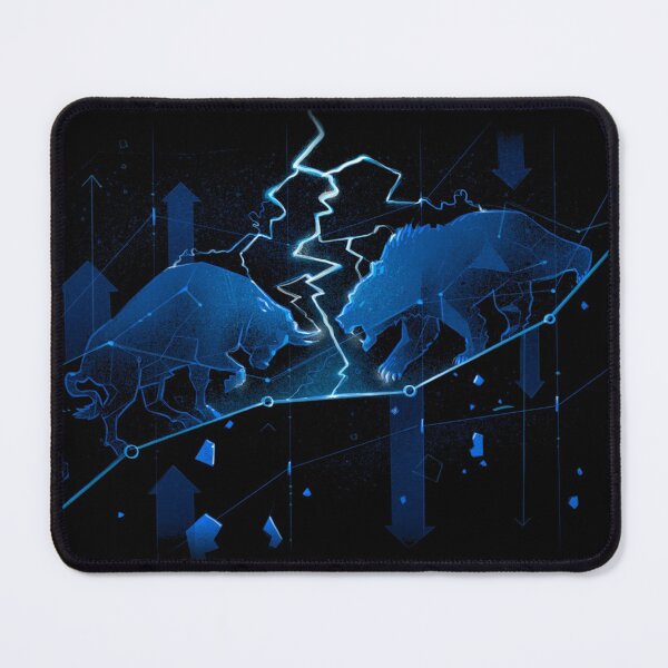 "Bear vs Bull" Mouse Pad for Sale by BuksDesigns | Redbubble