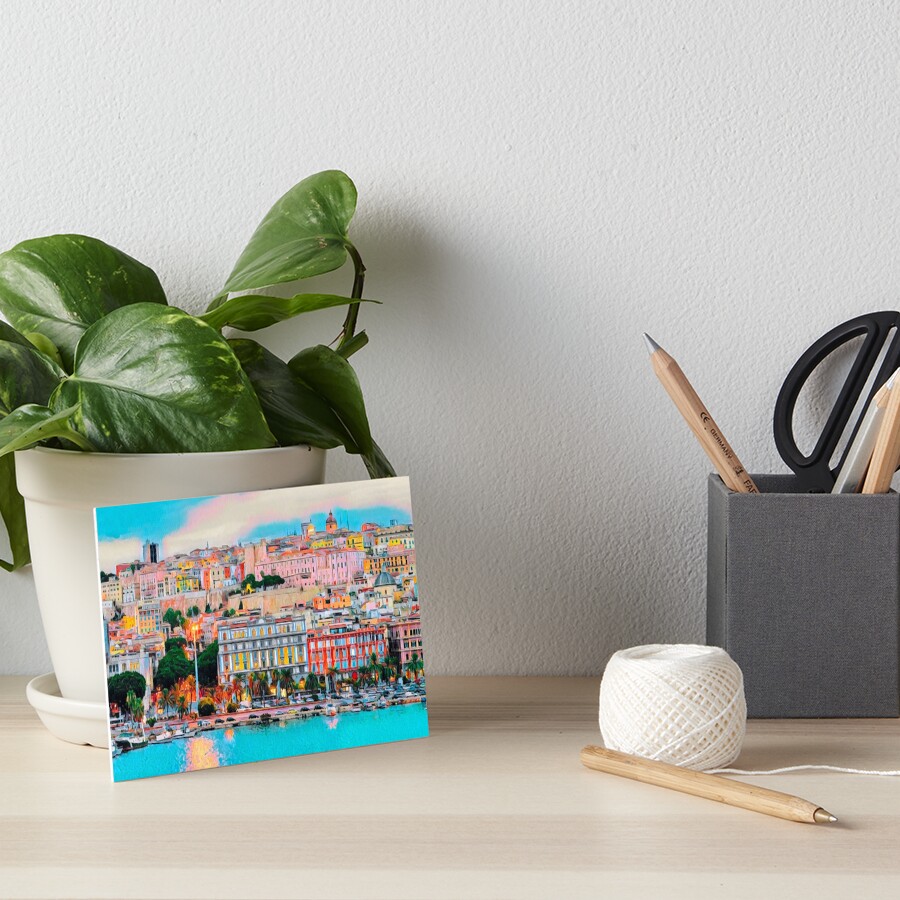 "Cagliari" Poster for Sale by Sofia-Draws | Redbubble